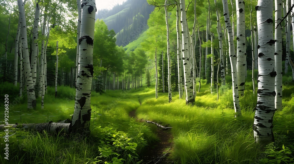 path tall trees grass green charts princess birch arizona white colors ...