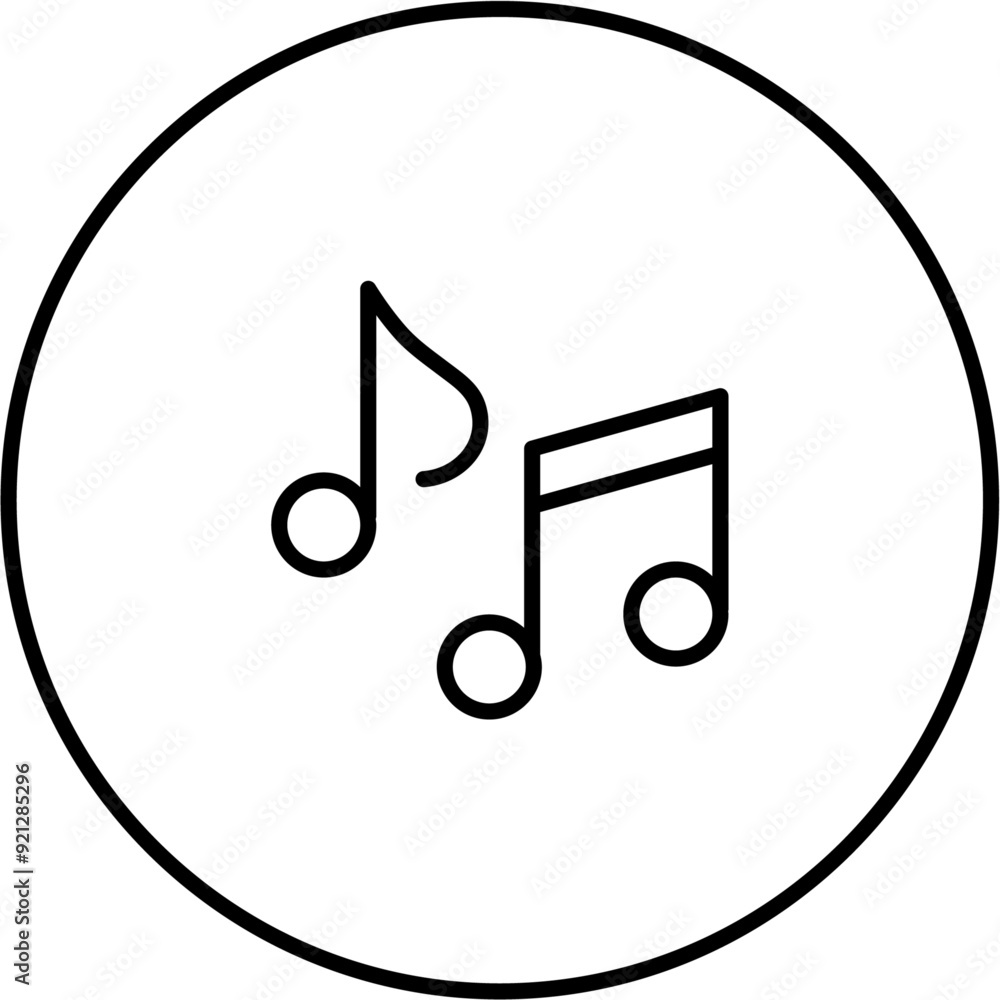 Music note icon, music, note, musical, symbol, sound, sign, melody ...