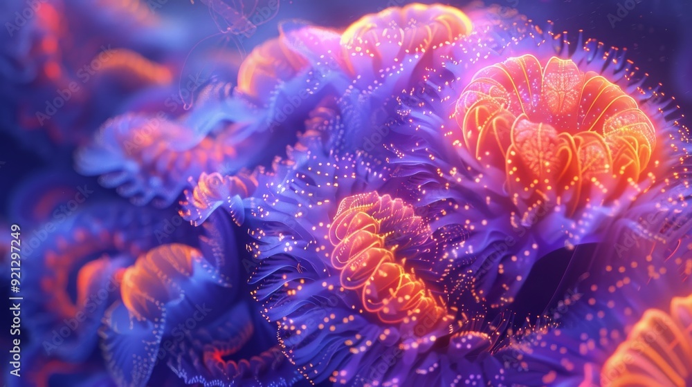 Futuristic Coral Explosions: Explosions of coral shapes visualized with ...
