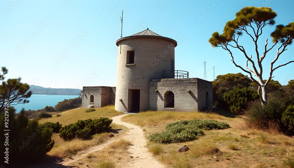 Foto de Super 8 film vintage of WW2 ruins Malabar Battery coastal ...