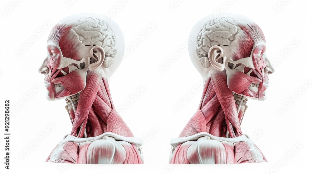 Detailed Human Anatomy Model Side View Representation for Academic ...