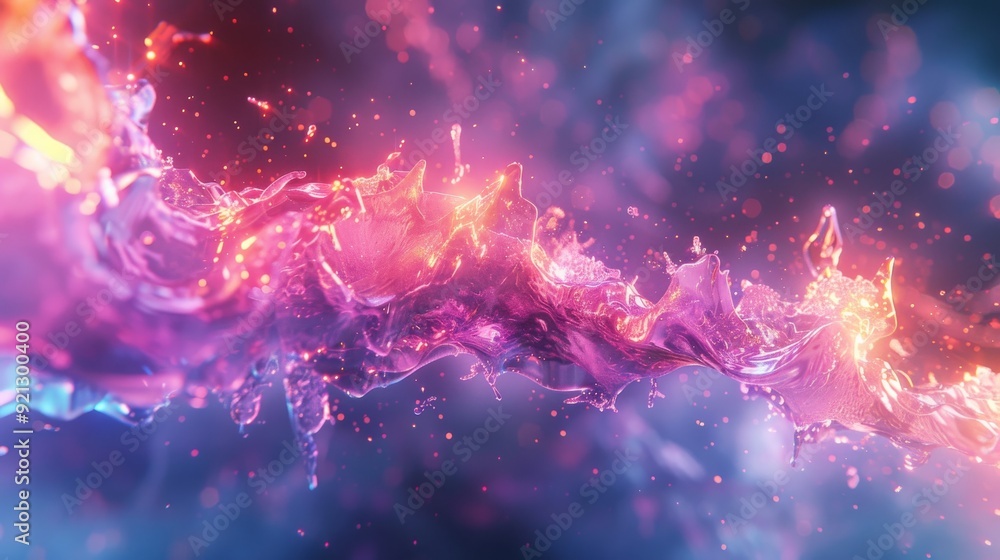 Futuristic Ice Dynamics: Ice dynamics visualized with futuristic ...