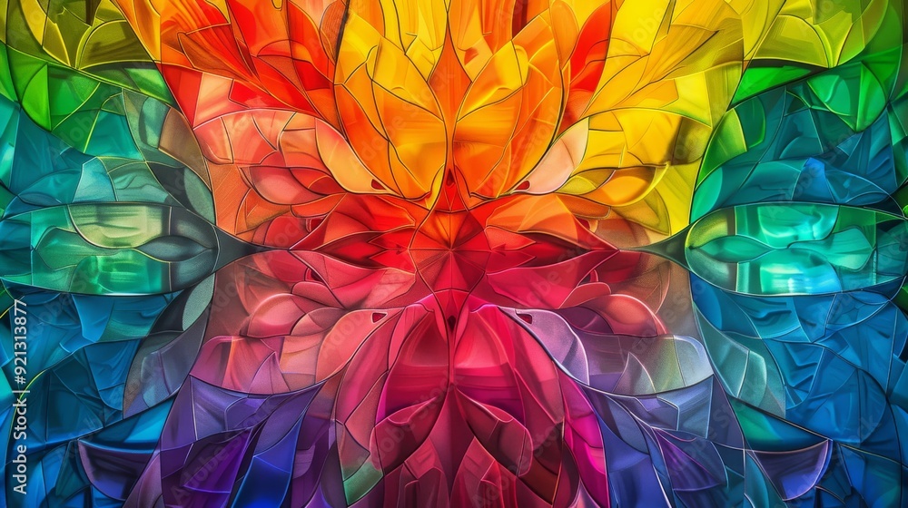Chromatic Kaleidoscope: A kaleidoscope of chromatic colors, with ...