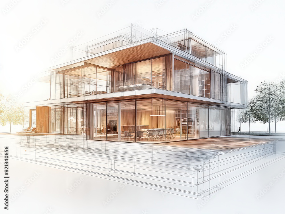 Creating detailed visual representations of architectural designs and ...