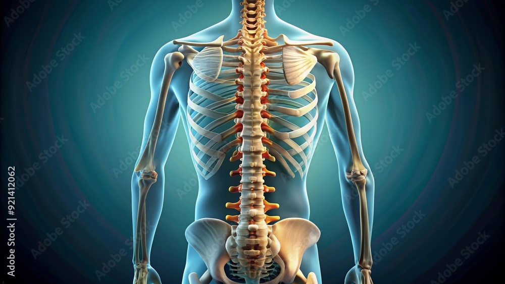 An anatomical of the lumbar spine and lumbar vertebra , lumbar spine ...
