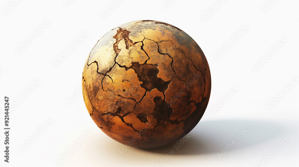 Parched Earth: A stark portrayal of a desolate planet, its surface ...