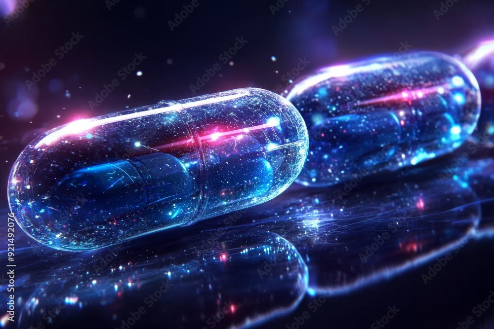 Futuristic capsules orbiting in space symbolizing advanced ...