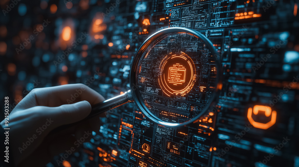 Modern digital copyright 3D background featuring a businessman holding ...