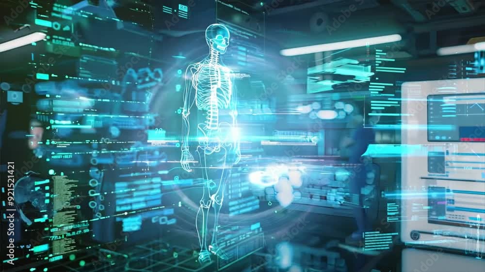 Digital Healthcare Revolution: Futuristic medical technology, a ...