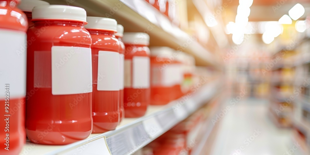 Skimpflation Close-Up of Product Label Change in Grocery Store ...