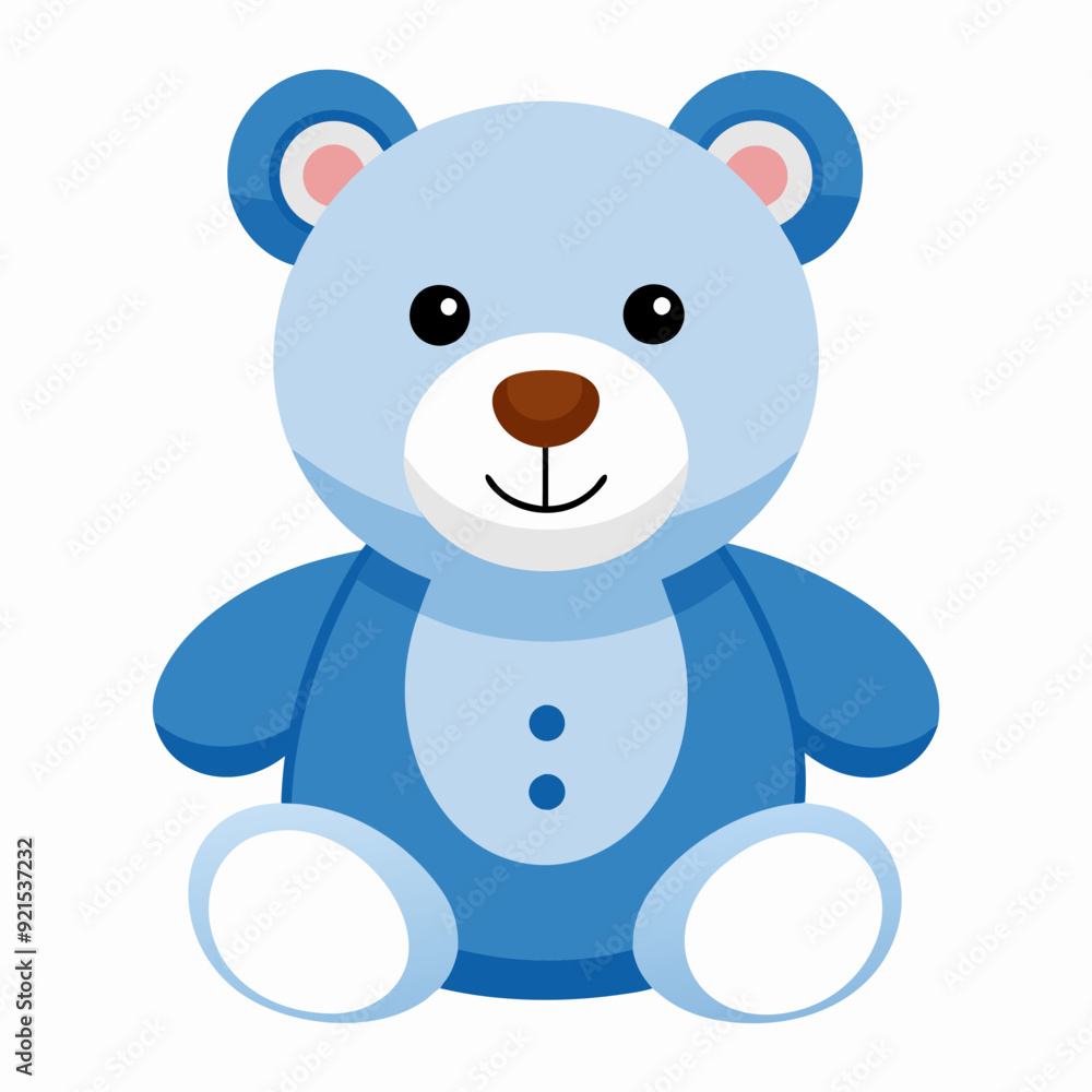 Teddy bear isolated on white, Teddy bear vector illustration, animal ...