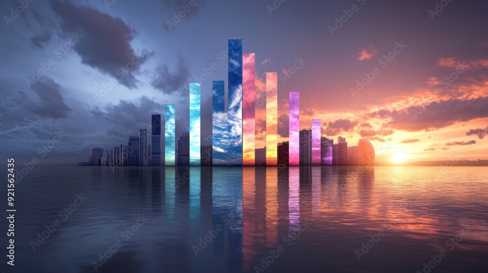 A dynamic bar graph illustrates the evolving relationship between ...