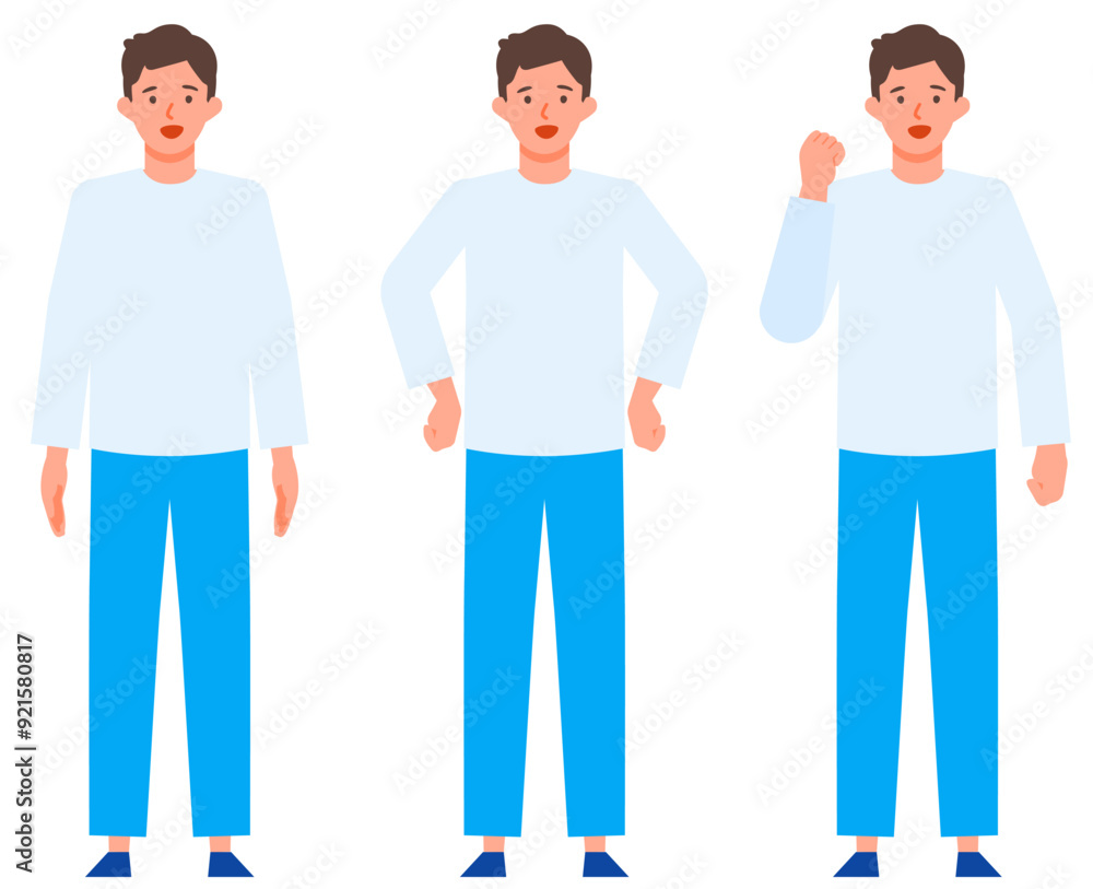 Working man. Concept for Problem Solving. Man cartoon character. People ...