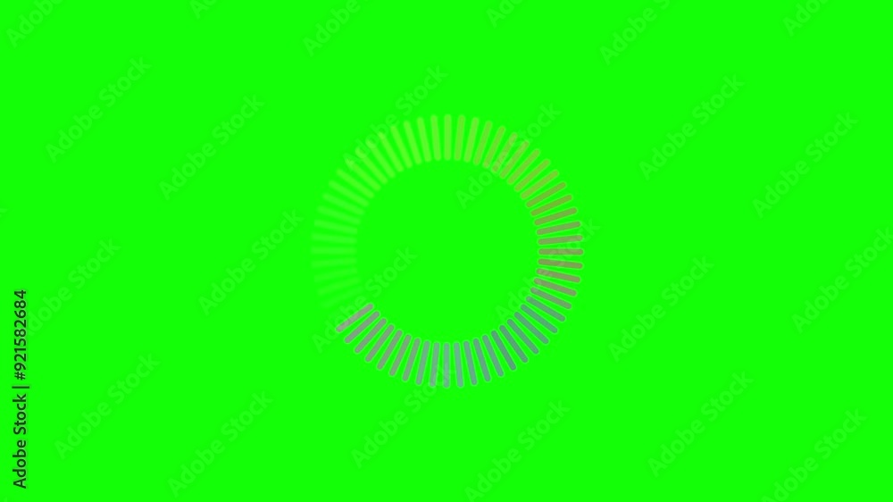 Loading Process Please Wait Animation Green Screen Background Stock