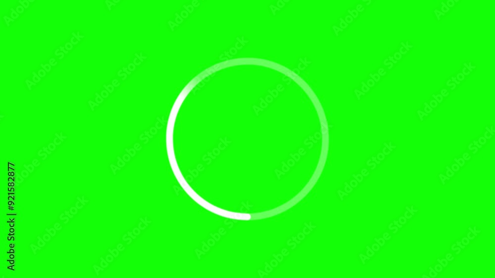 loading process, please wait, animation, green screen background Stock ...