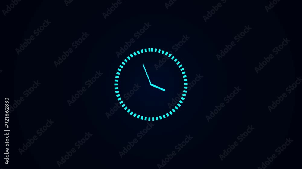 Clock timer rotation 24 hour day night animation, Animated clock time ...