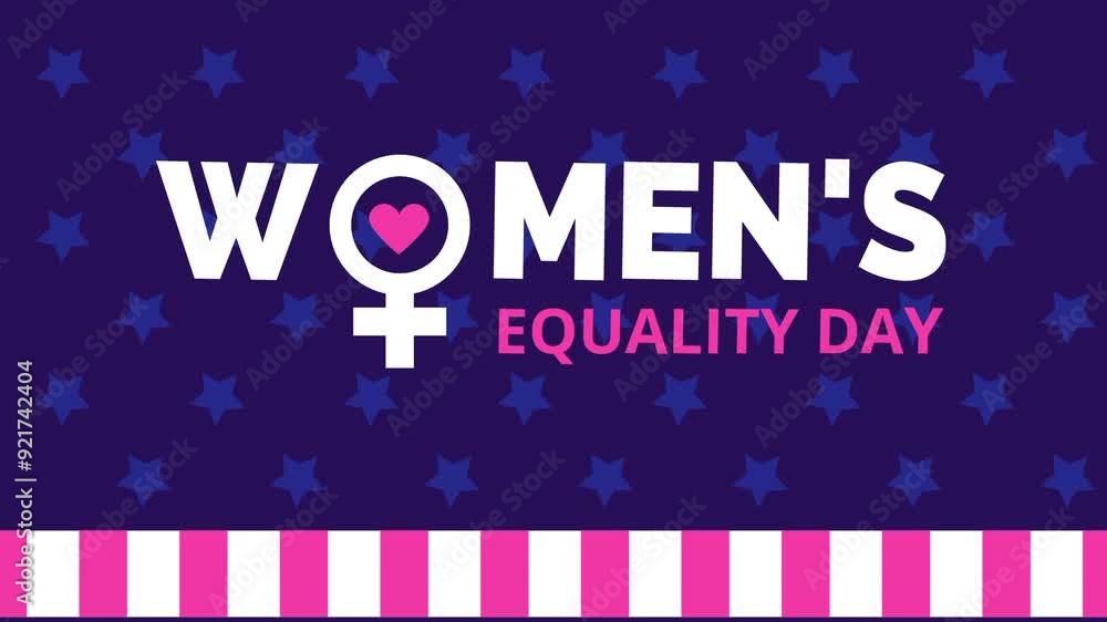 Women's equality day, Women's equality day animated background with ...