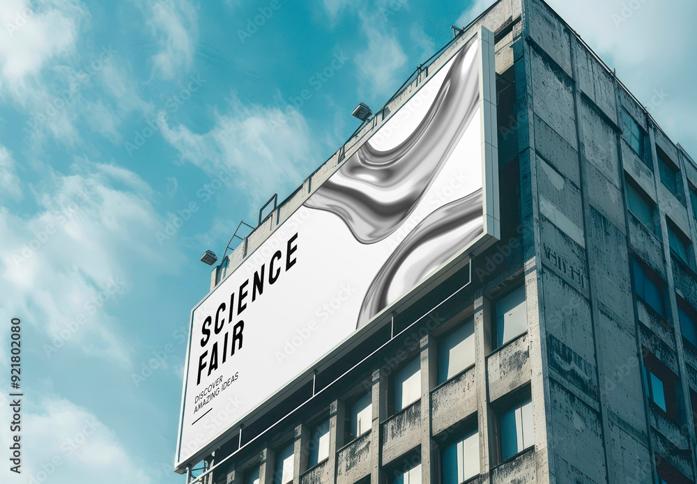 Building Billboard Mockup With Generative AI Stock Template | Adobe Stock