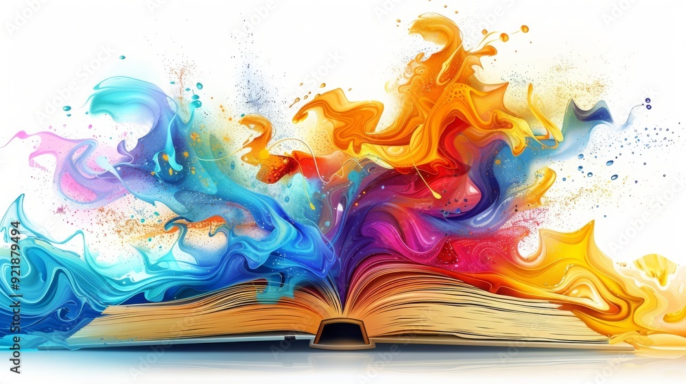 open book clip art , colorful clip art , abstract clip art , colorful ...