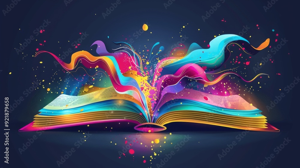 open book clip art , colorful clip art , abstract clip art , colorful ...