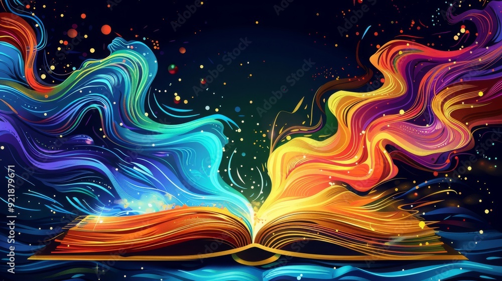 open book clip art , colorful clip art , abstract clip art , colorful ...