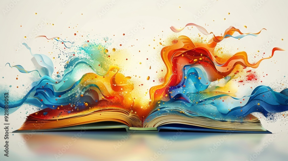 open book clip art , colorful clip art , abstract clip art , colorful ...