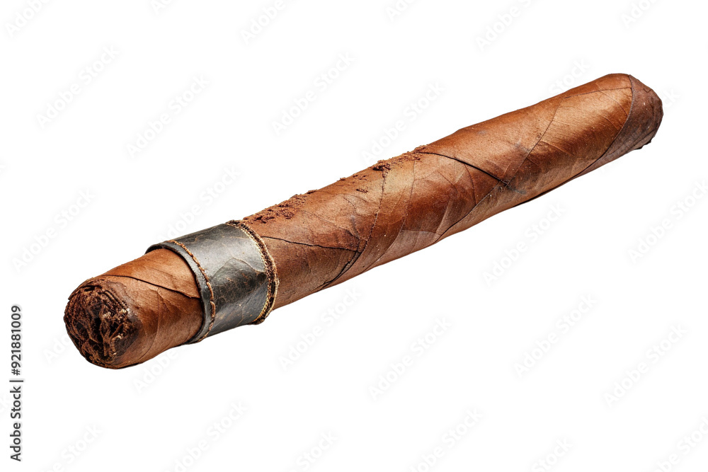 Craftsmanship in Leaf: Hand-Rolled Cigar With Intricate Wrapper in ...