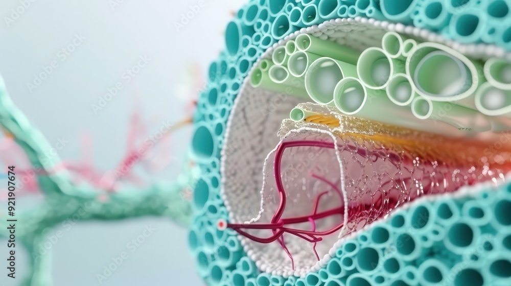 Botanical Infographic: 3D Visualization of Plant Nutrient Transport ...