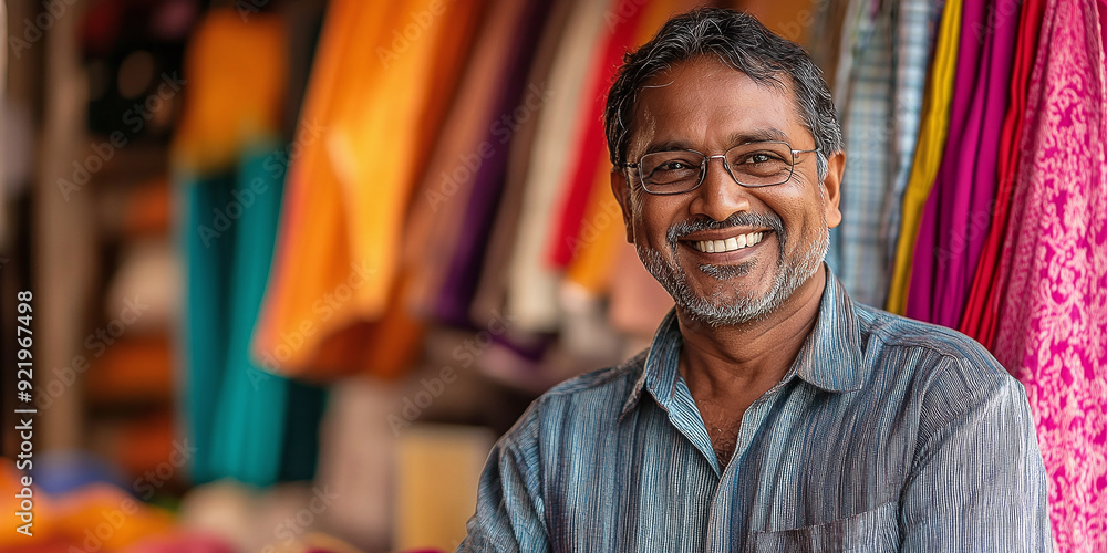 Happy Indian Cloth Merchant: Features a clothing store owner in India ...