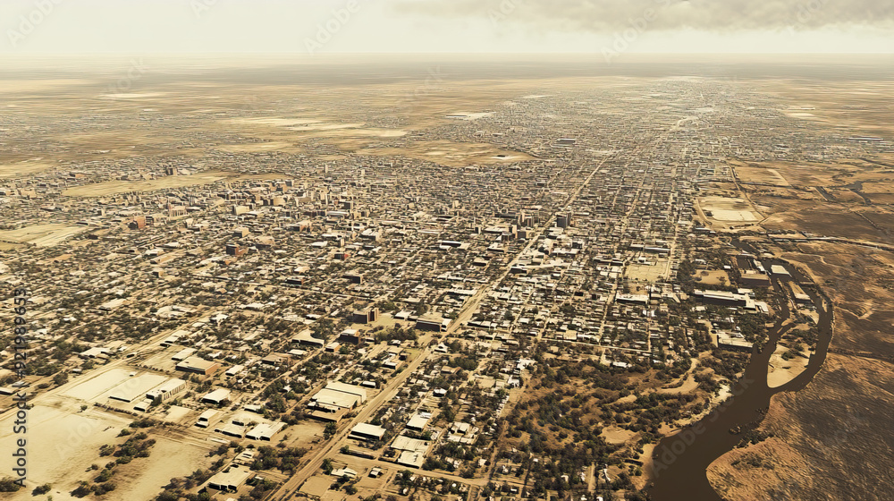 ภาพประกอบสต็อก Technical aerial visual, 3D LiDAR GIS aerial map ...