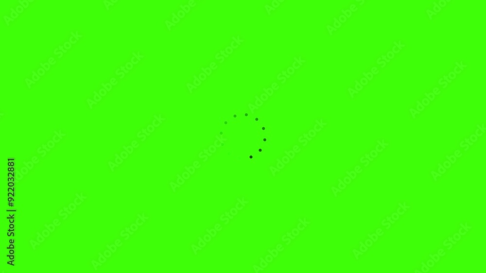 Animation dots circular loading or buffering icon loop template.Loading ...