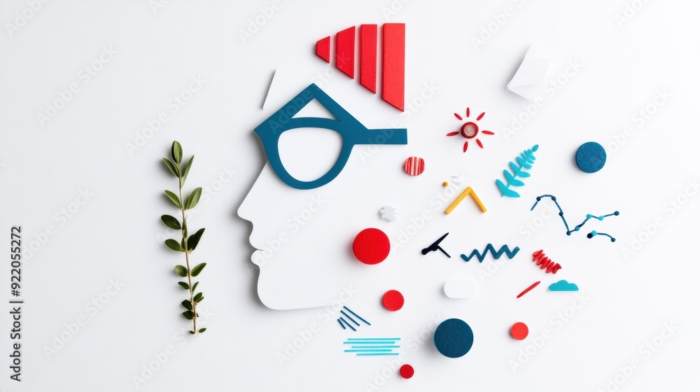 An infographic showcasing key demographic data, such as age, gender ...