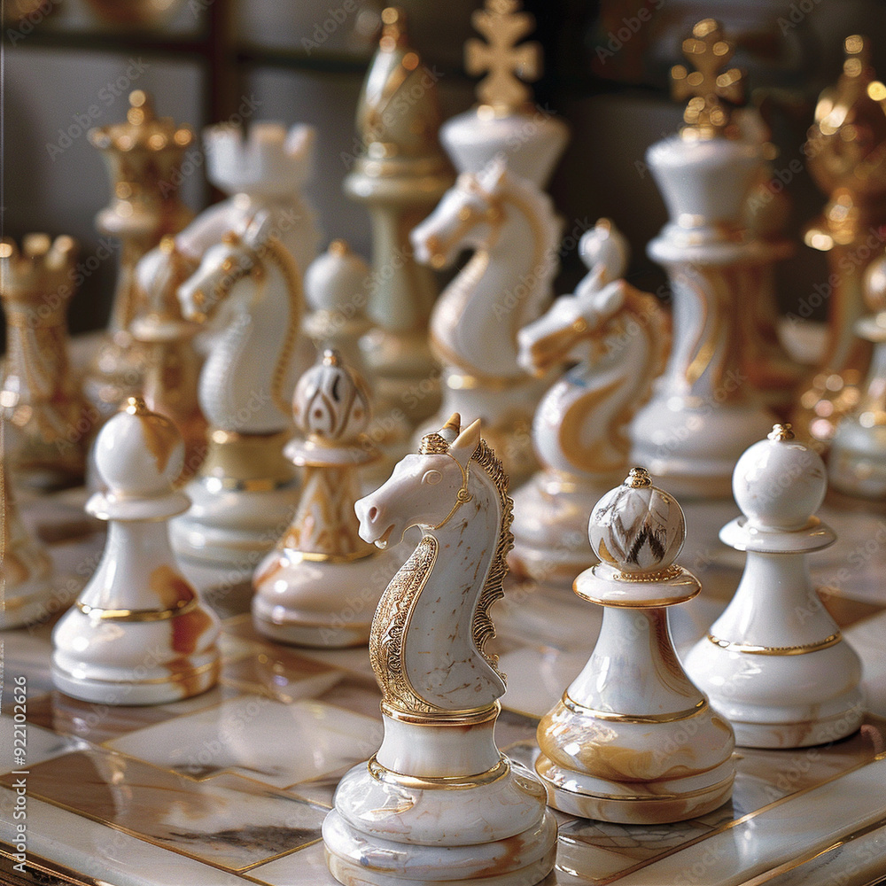 chess board game strategy chess pieces knight bishop rook queen king ...