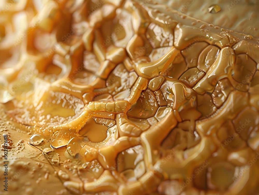 Highly detailed close up view of itchy blistering skin condition ...