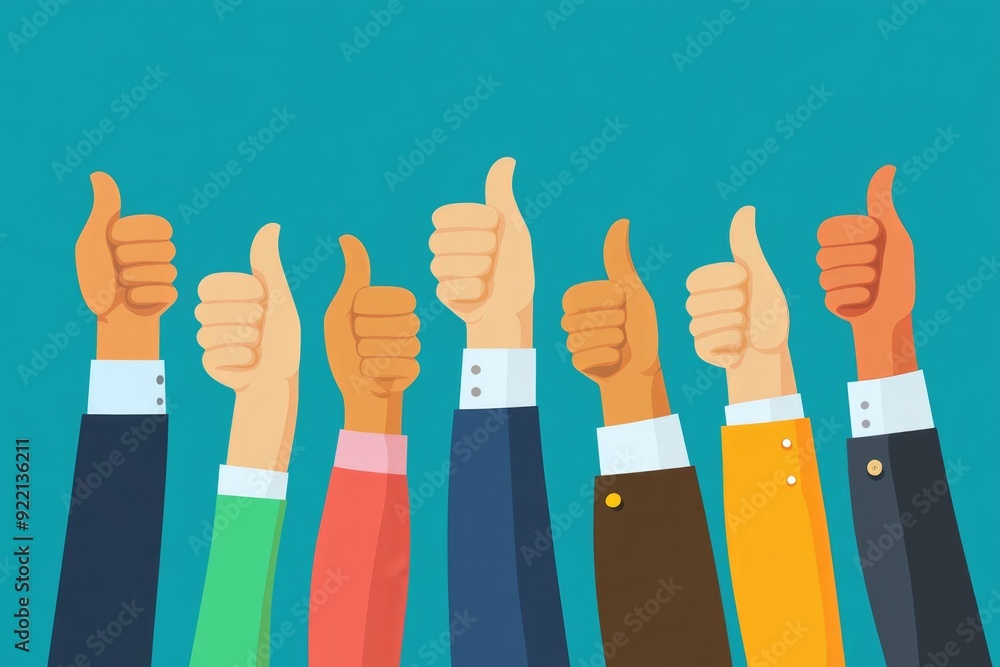 Building Emoji. Thumbs Up Emoji Symbolizes Success and Support from ...