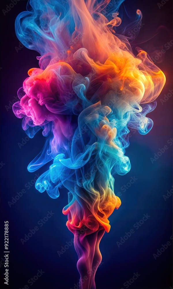 Vibrant Coloured Smoke: Swirling, Dynamic Smoke Trails for Creative and ...