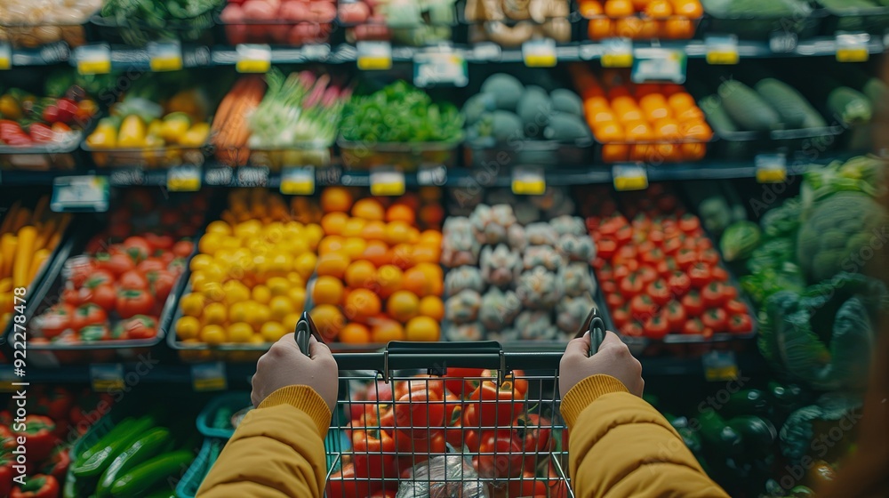 Balancing Choices: Person Divided Between Fresh Vegetables and ...