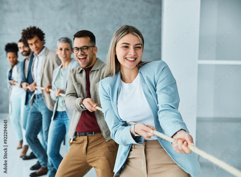 businessman man business young busineswoman woman office rope concept ...