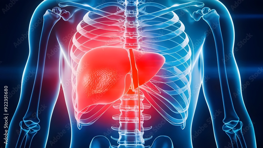 human liver anatomy, 3d illustration human body organs, 3d illustration ...