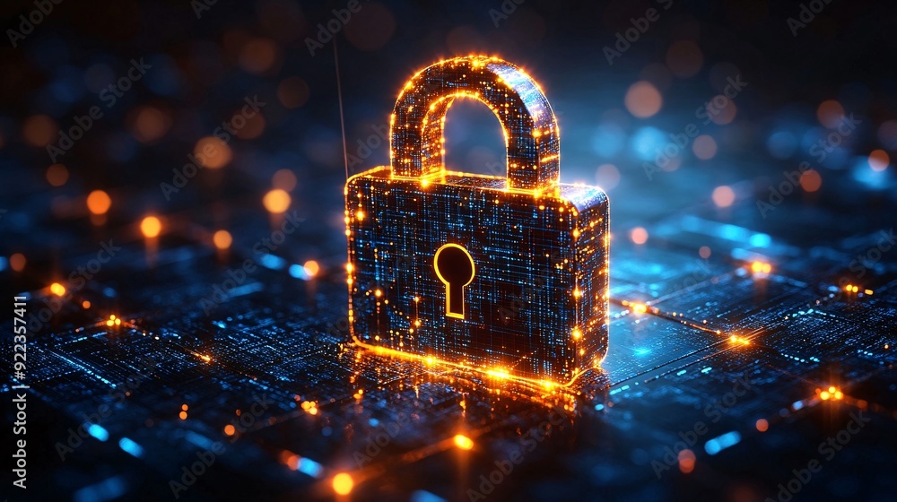 Proactive Cyber Security with Lock Icon: A representation of proactive ...