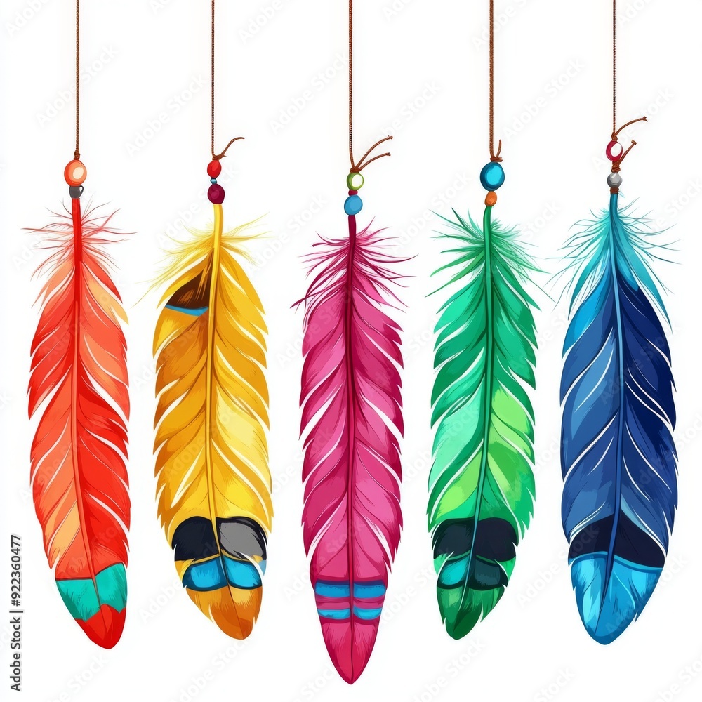 Feathered Flags of Indigenous Pride: A Vibrant Celebration of Heritage ...