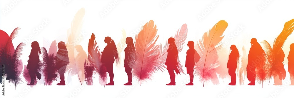 Feathered Flags of Indigenous Pride: A Vibrant Celebration of Heritage ...