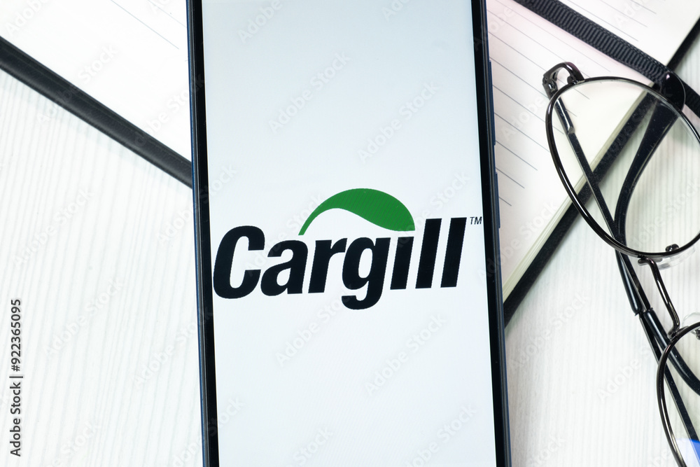New York, USA - 10 August 2024: Cargill Logo on Phone Screen, Company ...