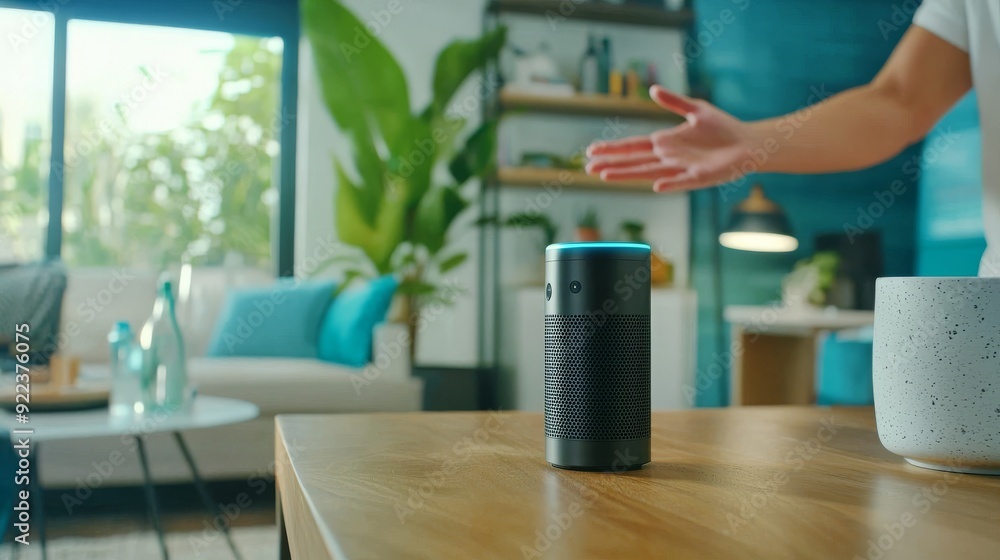 Virtual Assistant at Home: A modern home office scene where a person is ...