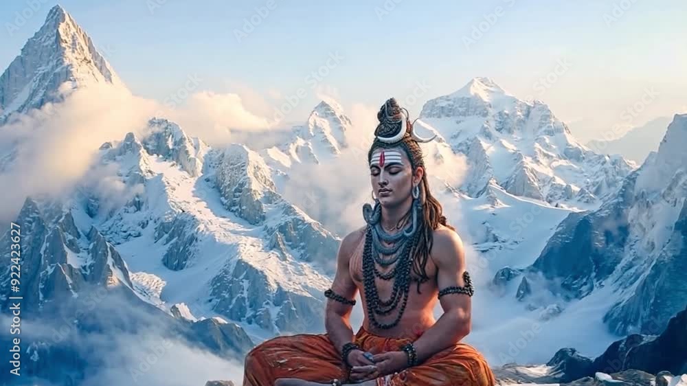 The Himalayan mountain range Mount Kailasa is home to the Hindu deity ...