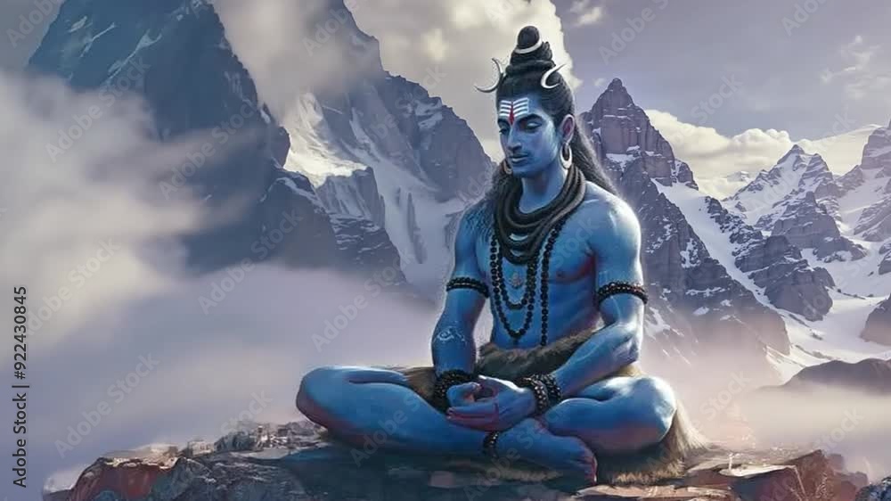 The Himalayan mountain range Mount Kailasa is home to the Hindu deity ...