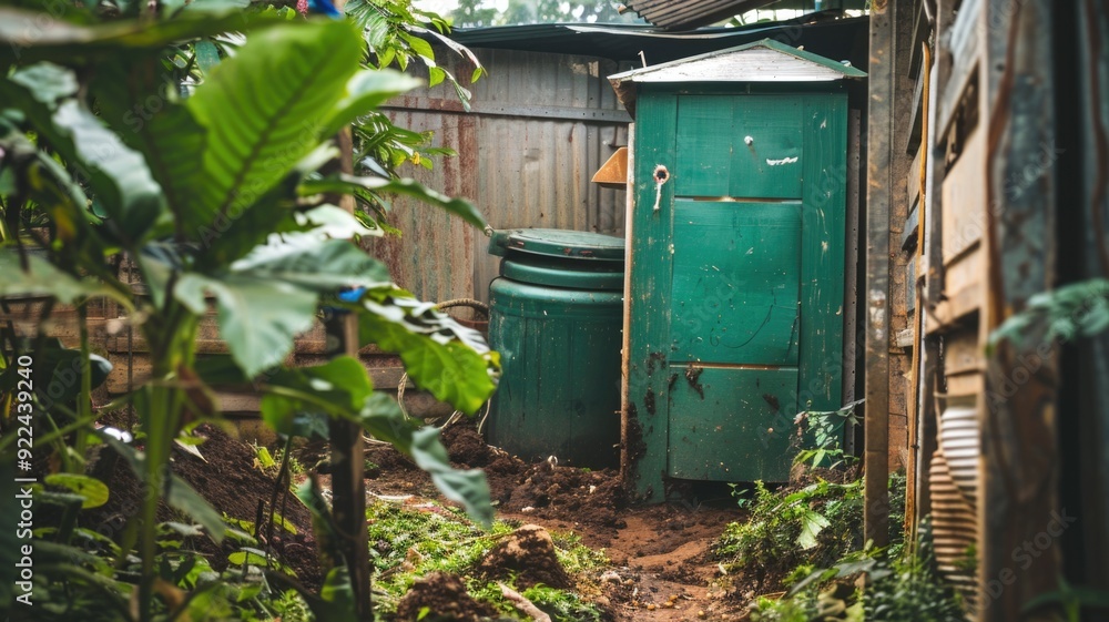 Benefits of composting waste, showing composting toilets and the ...