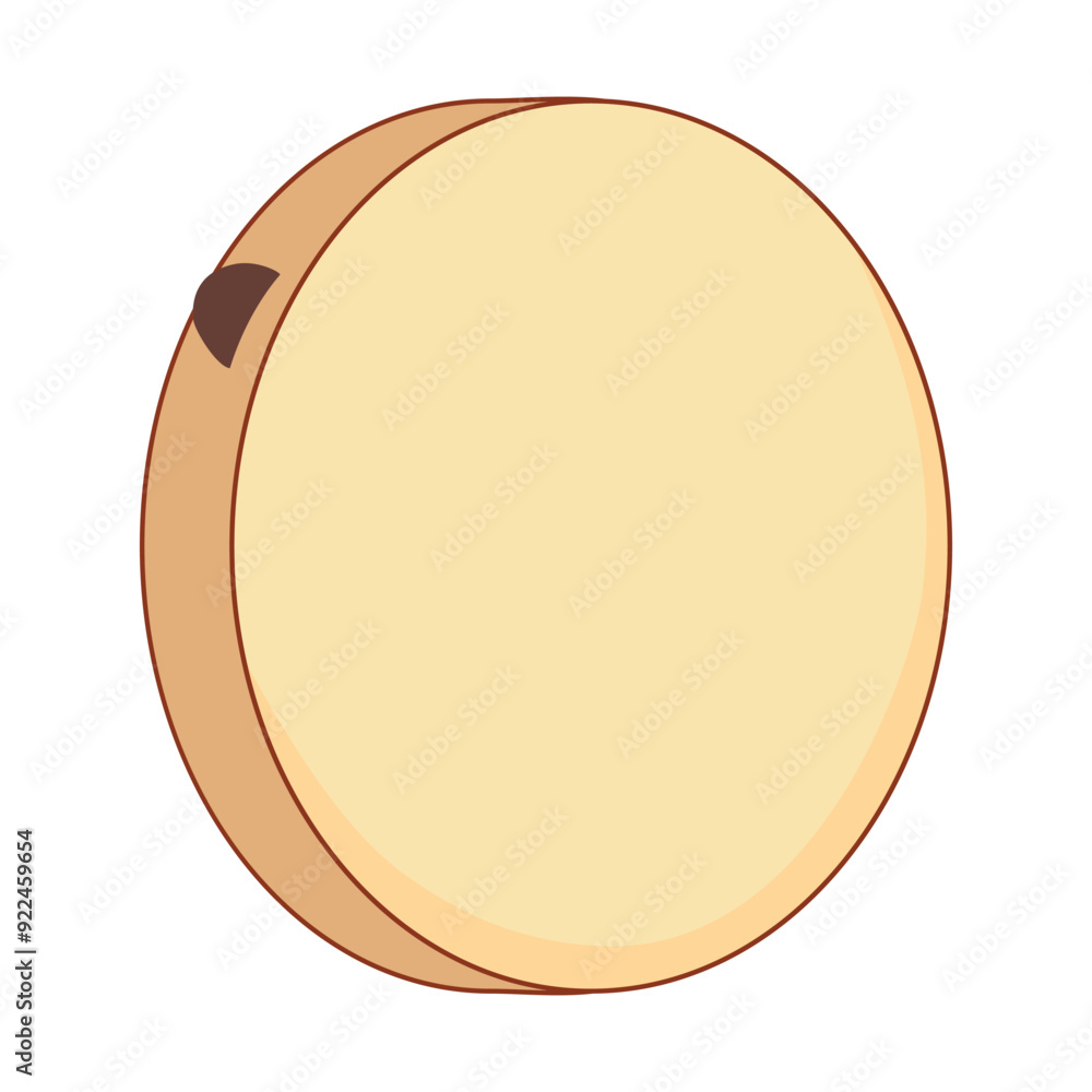 Ravanna is a traditional musical instrument of Mauritius. Vector drum ...