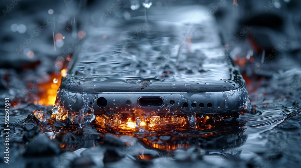 Showcase the delicate process of replacing a damaged camera module on a ...