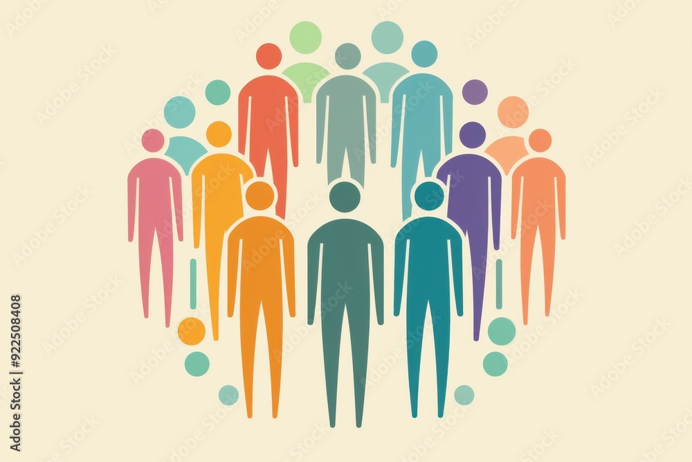 icon of people, representing community and connection The icons feature ...